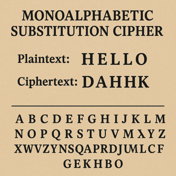 Симметрик шифрлэлтийн аргууд: Нэг үсгийн орлуулган шифр (Monoalphabetic ...